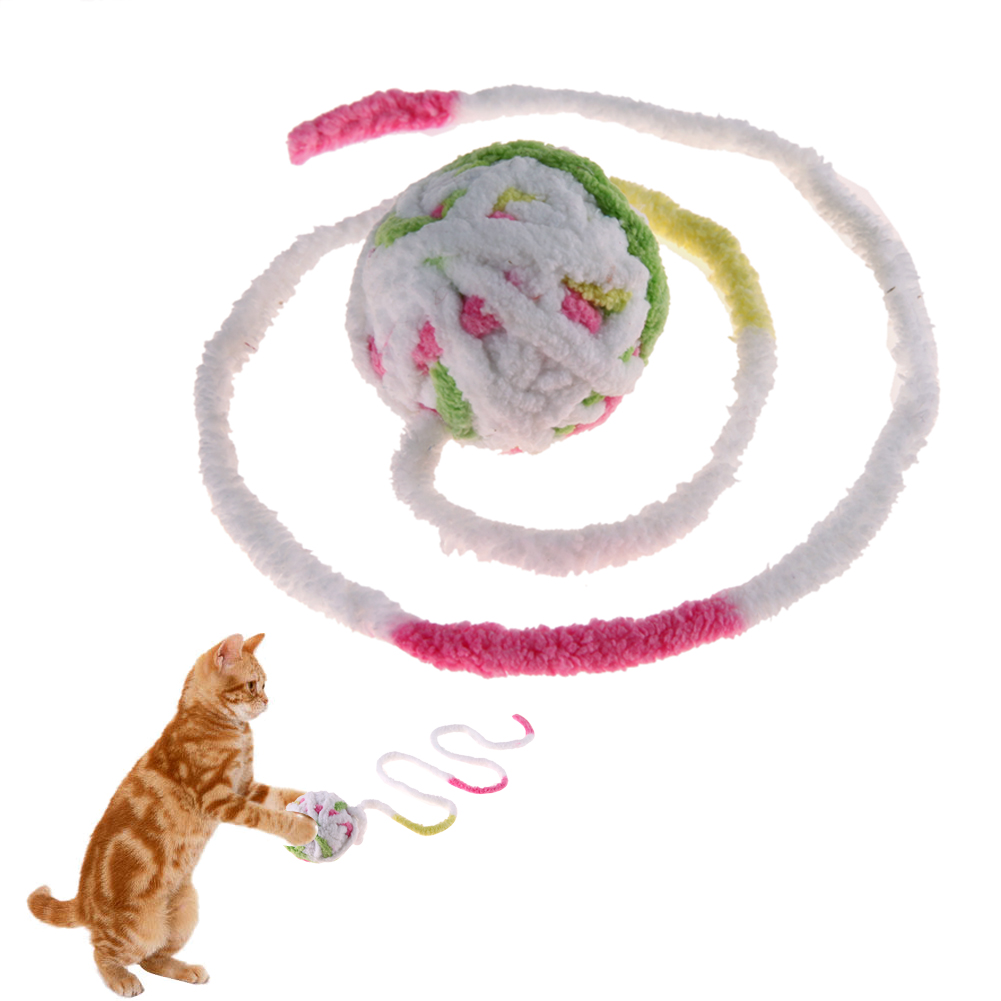 Colorful Squeaky Wool Ball for Pets